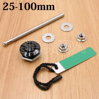 Quick Release Push Clip Bonnet/Boot/Body Fastener - Black/25mm OD/100mm ...