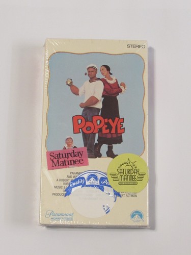 Popeye Factory Sealed Vhs (1981 Release) 1st Run | eBay