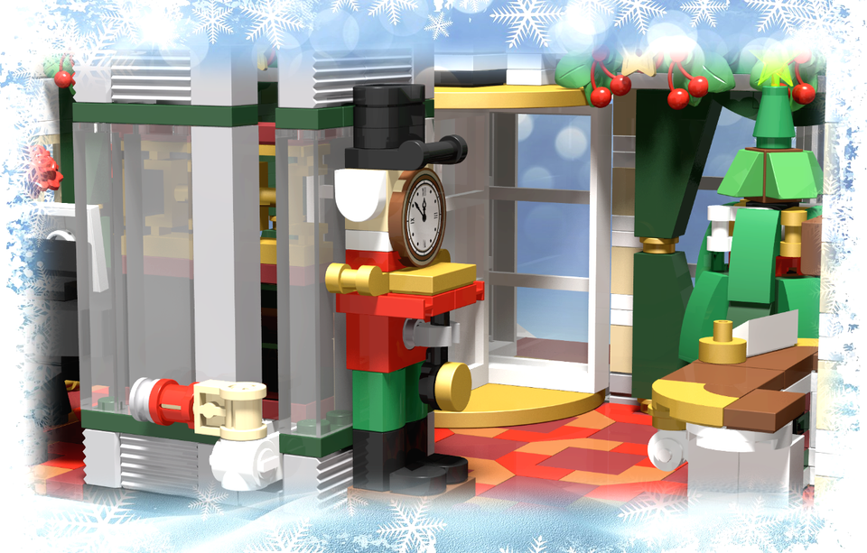Winter Village Holly Day Inn -INSTRUCTIONS ONLY- Christmas MOC for Lego ...
