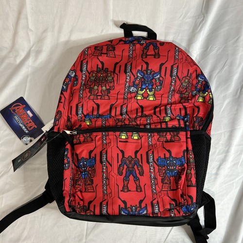 Marvel Avengers Mech Strike Backpack 17" Avengers Transformers Backpack ...