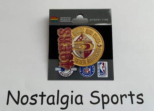 Vintage 1996 SF 49ers 50th ANNIVERSARY PIN by IMPRINTED NEW Old Stock ...