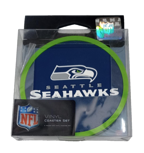 Seattle Seahawks Logo 3-Piece Heavy-Duty Rubber/Vinyl Coaster Set SOLD ...