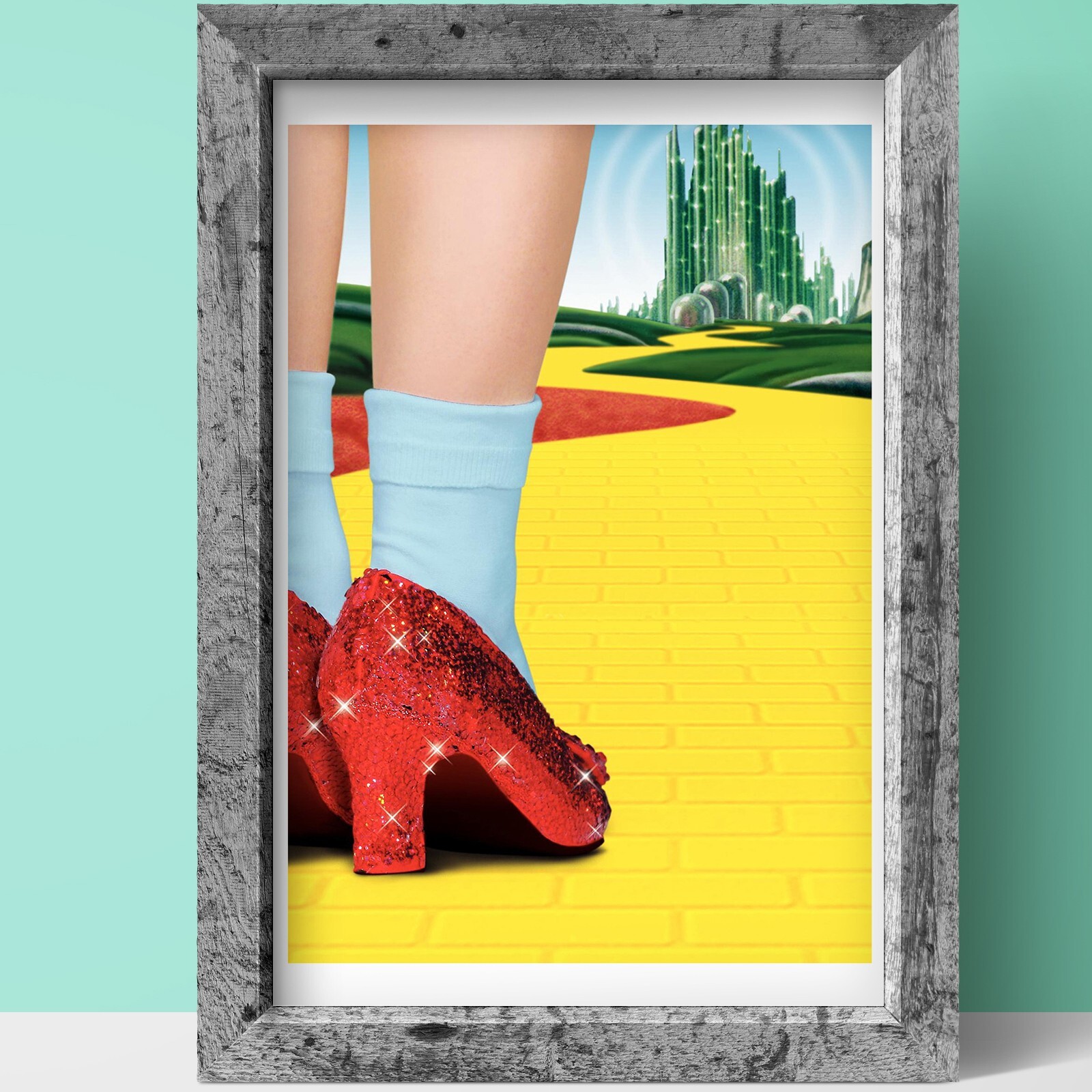 The Wizard of Oz Dorothy Yellow Brick Road Film Movie 30s A4 Poster ...