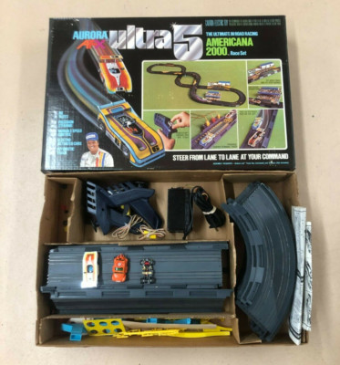Vintage Aurora AFX Ultra 5 Race Set and Track 1970's Slot Car Road Race ...