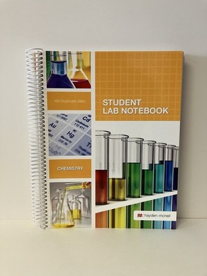 Student Lab Notebook for Chemistry 100 Duplicate Sets Hayden-McNeil ...