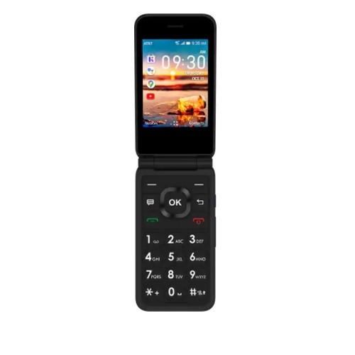 Alcatel U102AA Cingular Flip IV 2.8" 4GB Storage 512 RAM Black 4G-LTE ...