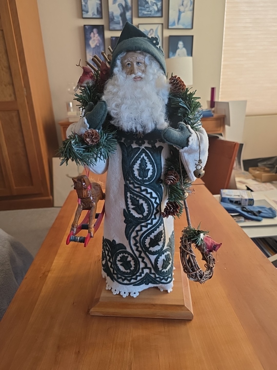 Lynn Haney Collection 17" Decorative Christmas Santa # 157 - 1994 & COA ...