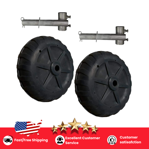 Multinautic Dock Wheels Polyethylene W/ Galvanized Steel Hubs Pair of ...