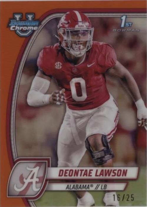 2024 Bowman University Chrome - Deontae Lawson #58 Orange Refractor /25 ...