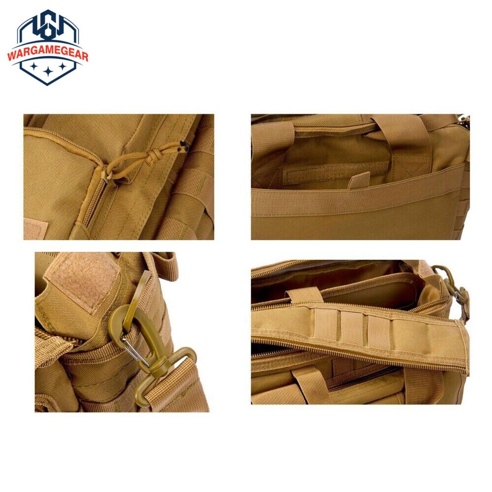 Military Tactical Laptop Bag Briefcase Outdoor Shoulder Messenger Nylon ...