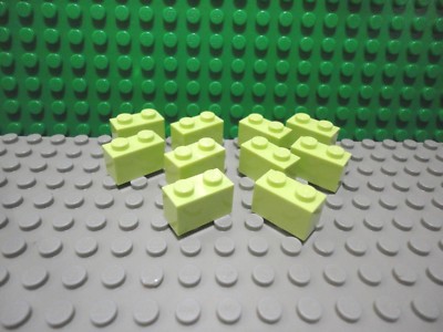 Lego 10 Yellowish Green 1x2 brick block NEW | eBay