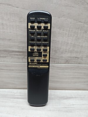 Sharp Infared Remote Control Original Good Condition Tested RCONT1749A ...