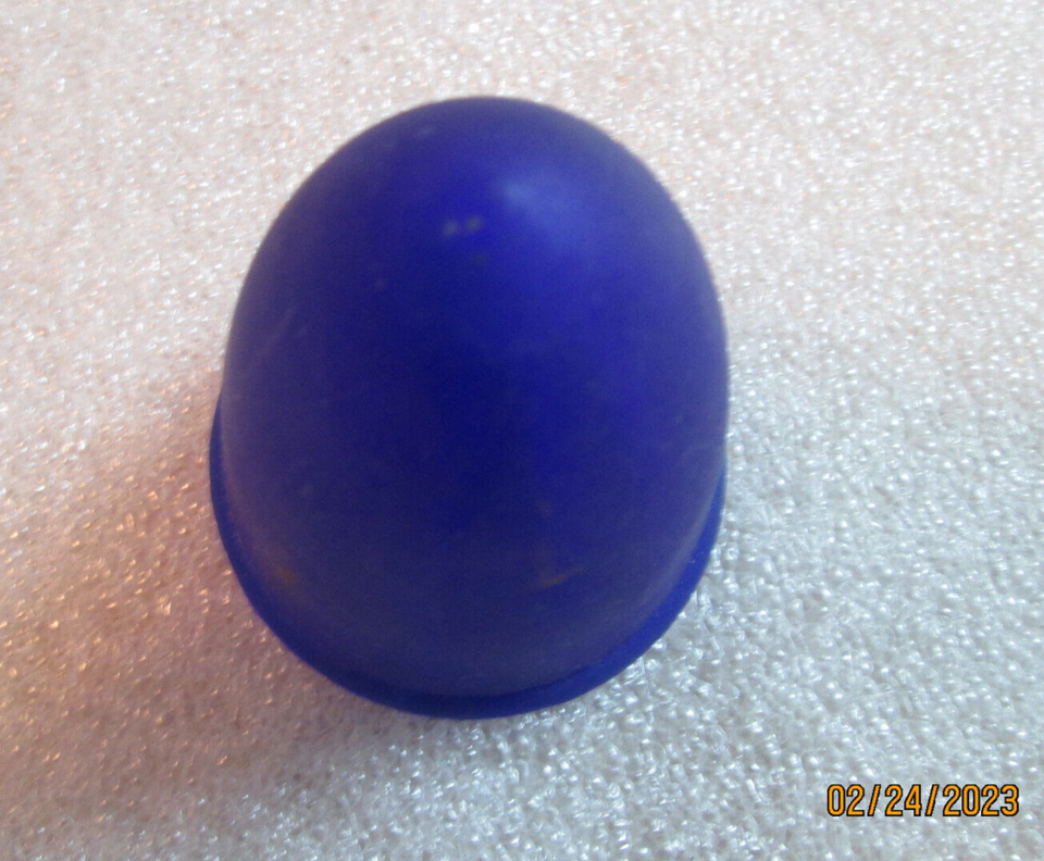 RARE VINTAGE COBALT BLUE DOT BULLET CLEARANCE MARKER TAIL LIGHT LAMP ...