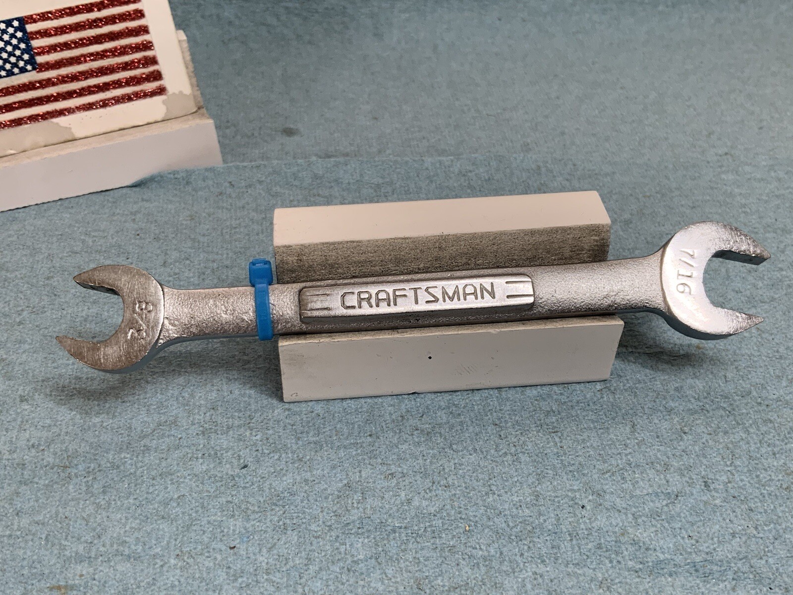 Craftsman Open End Wrench V-44572, Sizes 3/8”x7/16”, 5-1/4” Long, USA ...