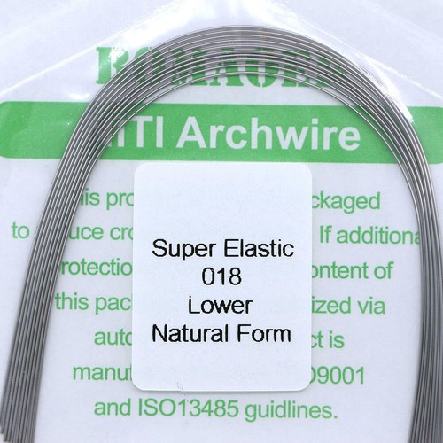 5-200PACKS dentaire Ortho Super élastique Niti rond arc fil Nature ...