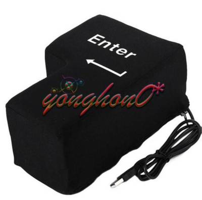 Big Enter Anti Stress Relief Button USB Nap Pillow Supersized ...