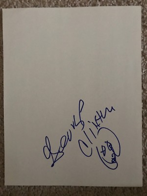 George Clinton signed 8.5"X11" cardstock w/ sketch parliament ...