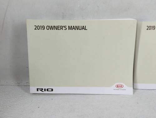 2019 Kia Rio Owners Manual Book Guide YOW2E | eBay