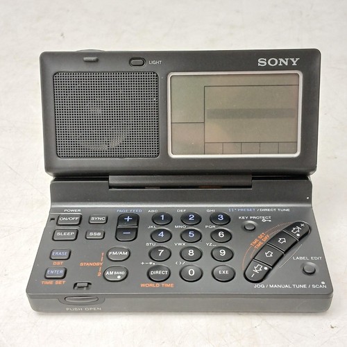 Sony ICF-SW100 World Band Receiver Compact Radio Portable Original Case ...