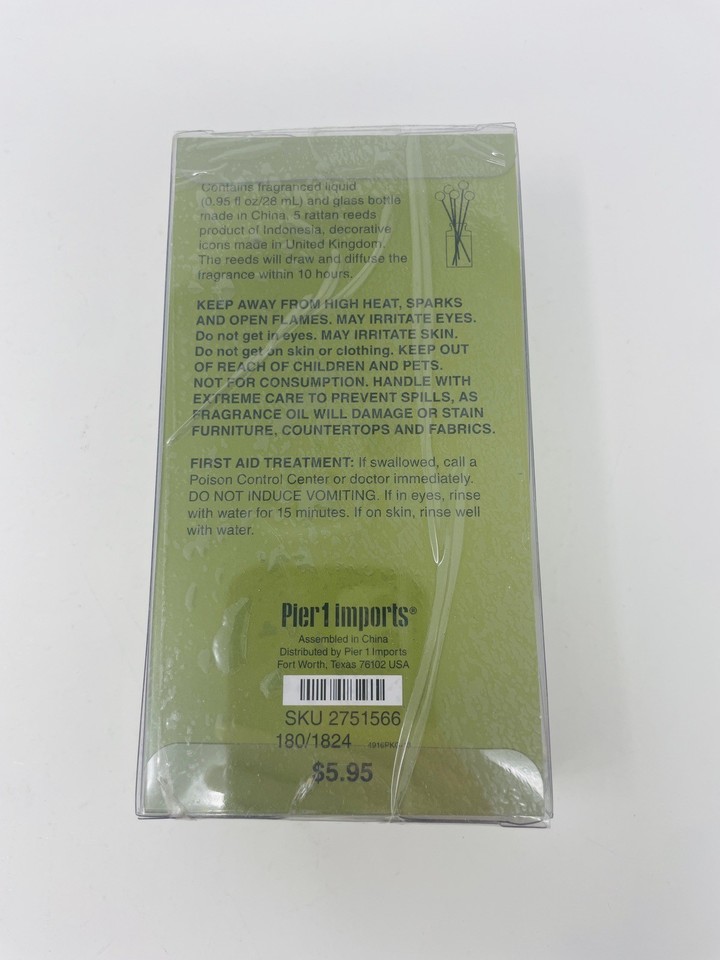Pier 1 Imports Reed Diffuser + Oil Citrus Cilantro Mini | eBay