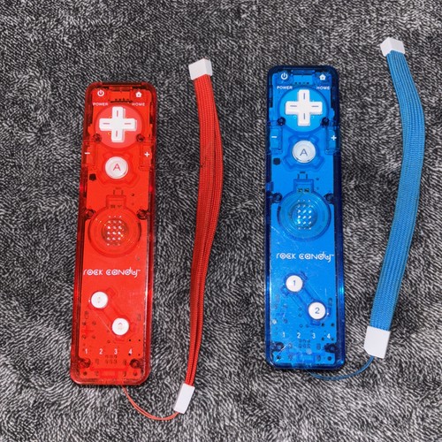 Red And Blue Rock Candy Nintendo Wii Remote Controllers 708056585600| eBay