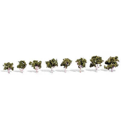 Woodland Waters Edge Trees 3/4'' - 1 1/4'' (8) - Model Railroad Trees ...