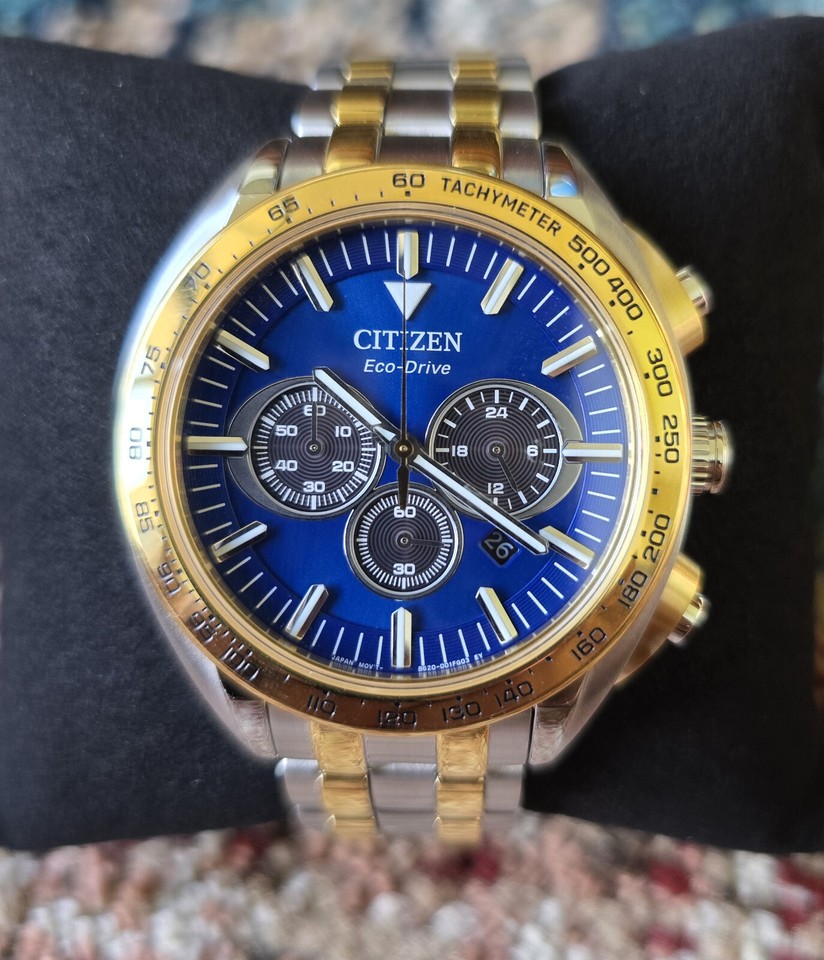 Citizen Blue Dial Sapphire Crystal Chronograph Date Men's Watch CA4544 ...