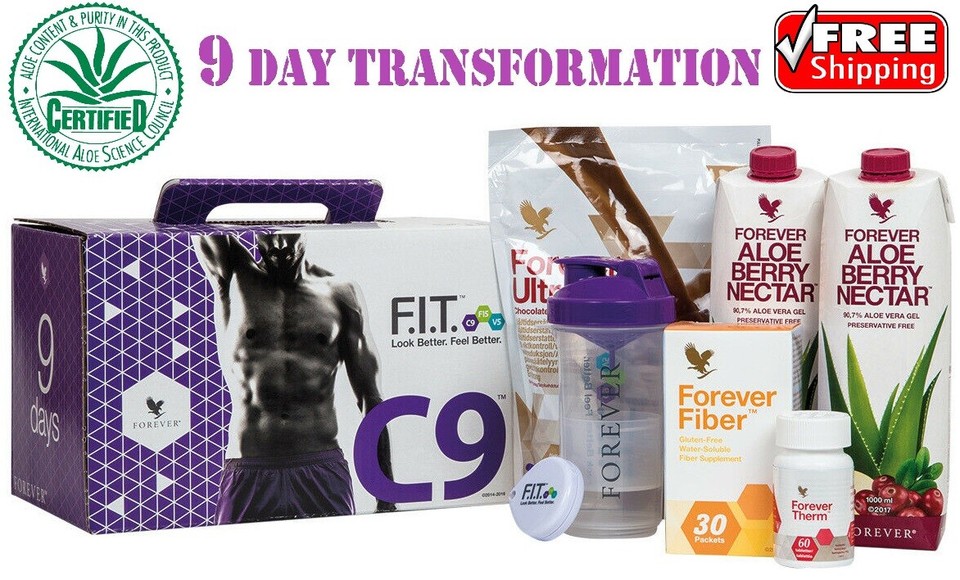 C9 Forever Living Aloe Berry Gel Clean 9 Detox Weight Loss Diet ...