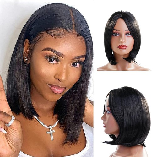 Straight Wigs For Women Lace Front Wig Transparent Glueless Fiber ...