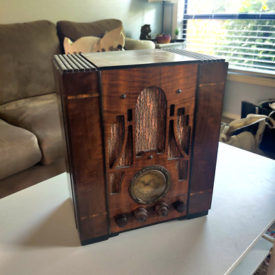 Vintage 1935 Atwater Kent 145 Tombstone AM/SW1/SW2 Radio | eBay