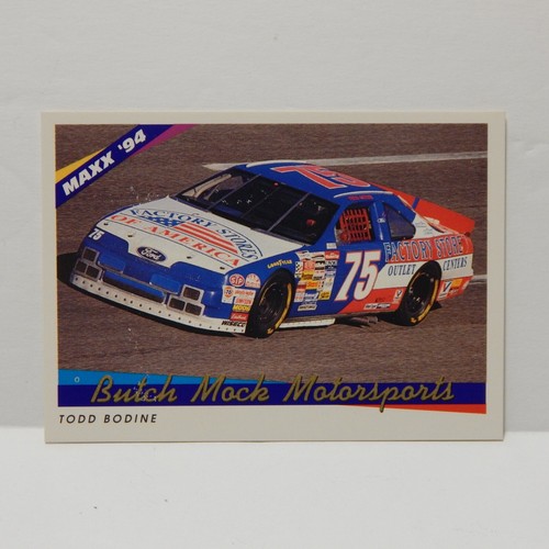NASCAR Butch Mock Motorsports Todd Bodine Card 73 | eBay