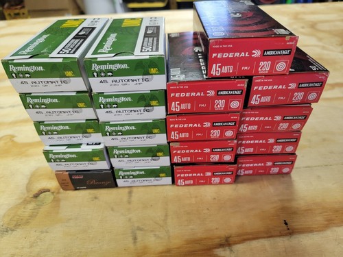 19 EMPTY Ammo Boxes Of .45 and 13 9mm Plastic All Trays For Reloading ...