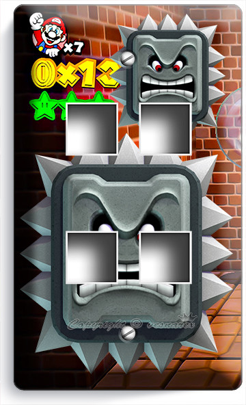 Mario Thwomp Papercraft