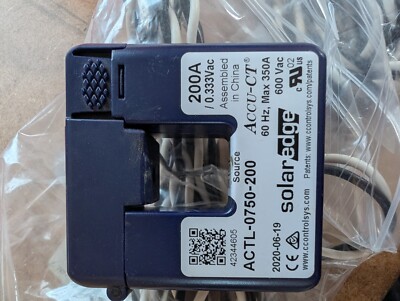 Solaredge ACTL-0750-200 Split Core Current Transformer 200A | eBay