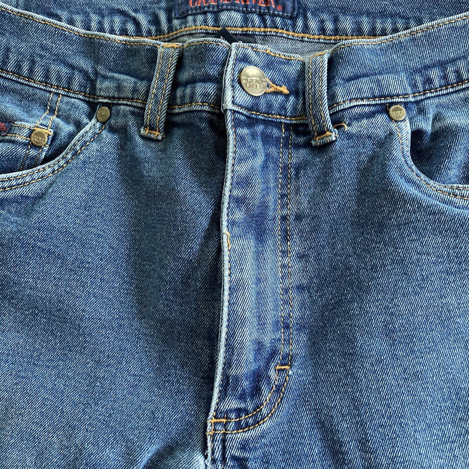 Grand River Riverfront Mens Denim Blue Jeans 35x28 St… - Gem