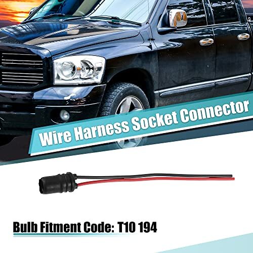 10pcs Car T10 194 Round Pre Wired Harness Female Socket for LED Bulbs ...