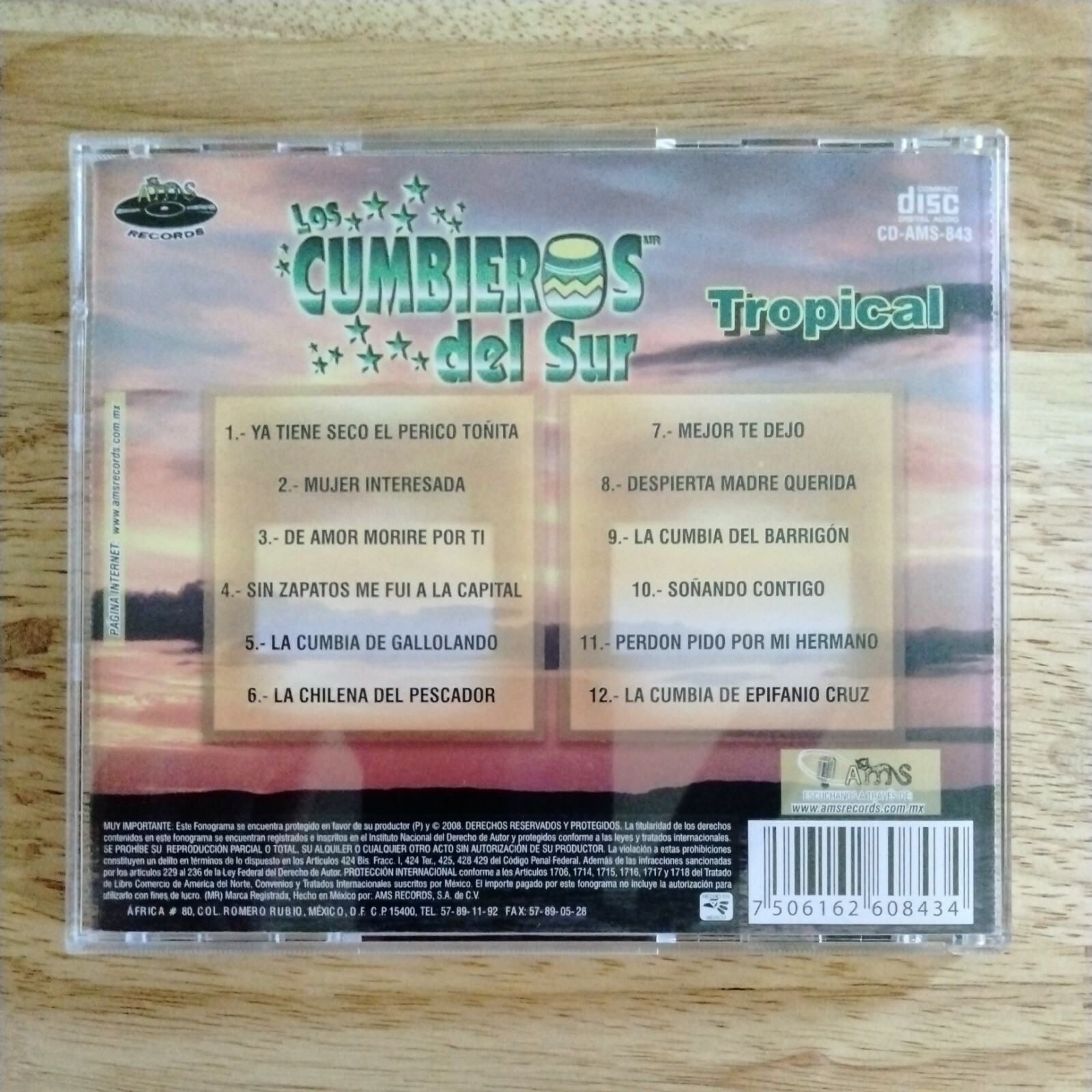 *ORIGINAL* LOS CUMBIEROS DEL SUR Tropical: De Amor Morire Por Ti *RARE ...