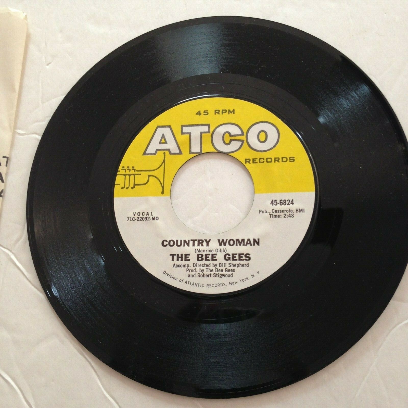 LOT OF 4 VINTAGE POP MUSIC 45 rpm Ann-Margret, Bee Gees, Barbra ...