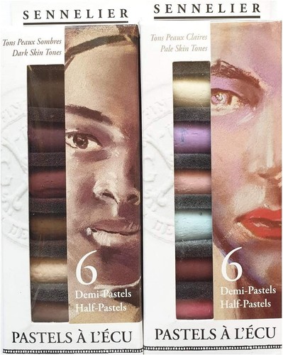 Sennelier ensemble de Pastel secs ECU 12 demi pastels - PORTRAIT | eBay