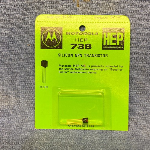 Motorola HEP 738 SILICON NPN TRANSISTOR ~ NOS ~ TO-92 | eBay