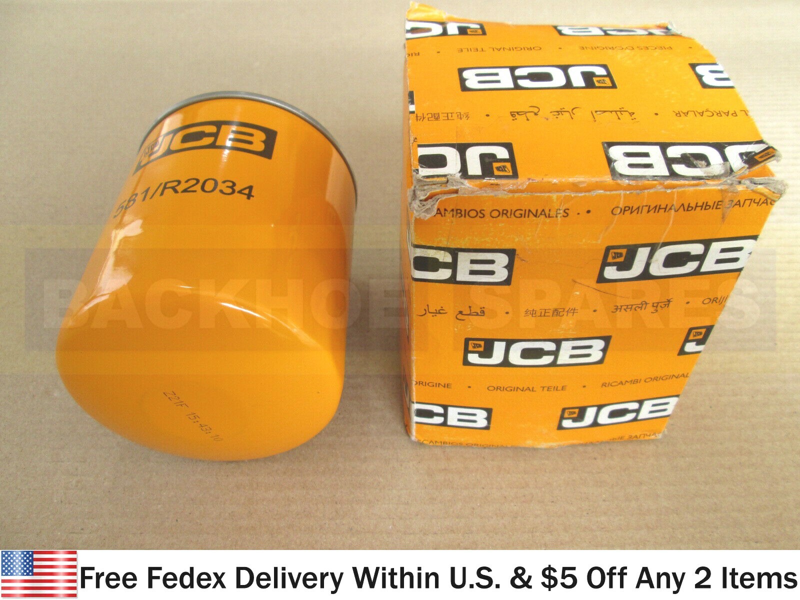 JCB PARTS - GENUINE JCB TRANSMISSION FILTER ( 581/M8564 581/R2034 581 ...
