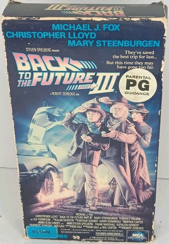 Vtg VHS Back to the Future 3 (1990)- Michael J Fox MCA Universal ...