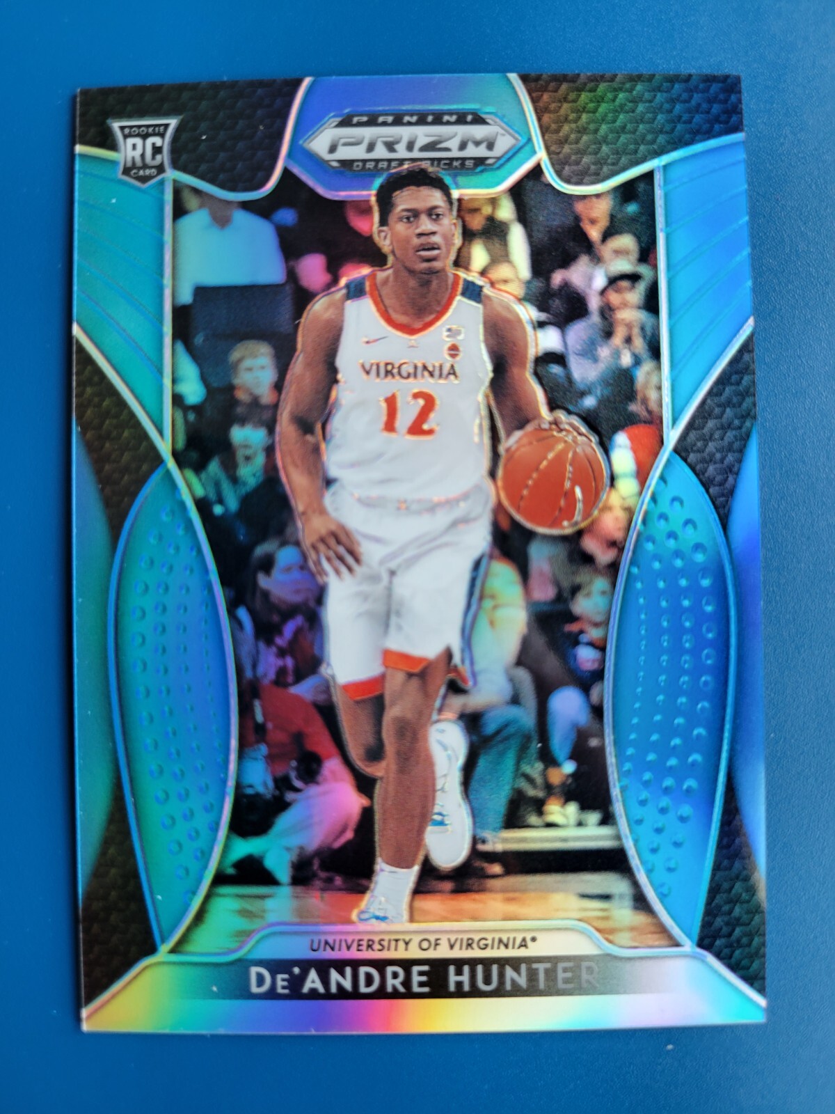 DeAndre Hunter 2019 PANINI PRIZM DRAFT CAROLINA BLUE ROOKIE RC #D /30 ...