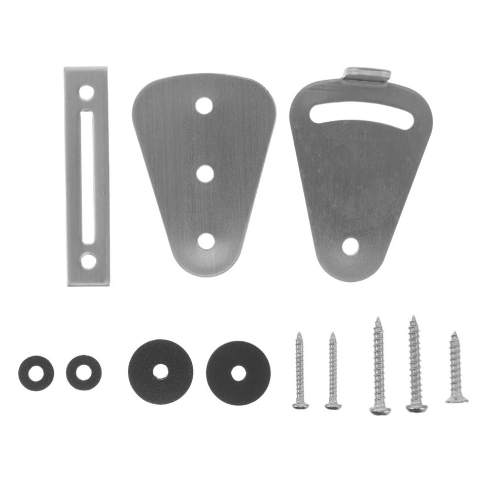 Silver Sliding Barn Door Lock: Stainless Steel Latch For Secure Indoor ...