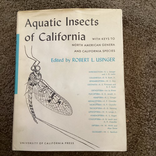 Aquatic Insects of California Fly Fishing Book Robert Usinger, 1956 ...
