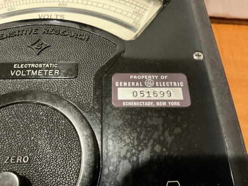 Vtg 1968 Electrostatic Voltmeter Model ESD by Sensitive Research ...