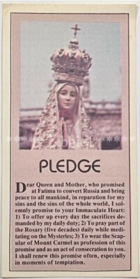 Pledge, Vintage Holy Devotional Prayer Card. | eBay