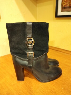 MK Leather Boots Size 7.5 | eBay