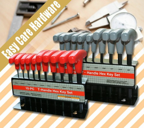 20 pc T Handle Hex Key Set Metric & SAE Imperial inch Allen Wrench ...