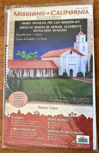 Missions Of California Educational Project Kit Santa Cruz Mission ...